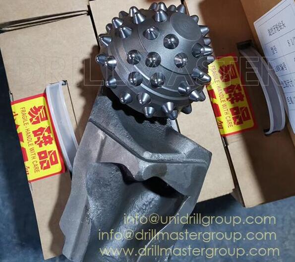 Tricone roller bit suitable for bored drilling core barrels ...