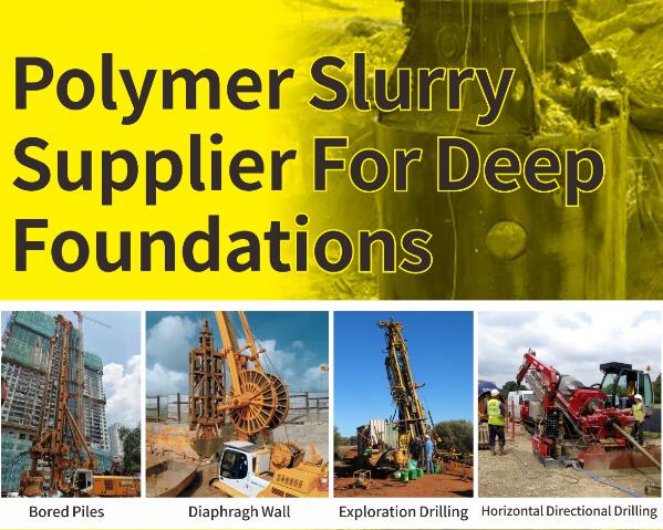 Drilling mud polymer used in piling foundations, polymer mud ...