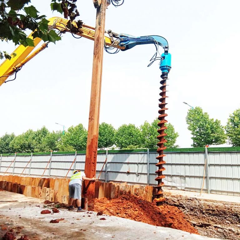 Auger Drive Unit for Drilling Excavator Attachment | DrillMaster