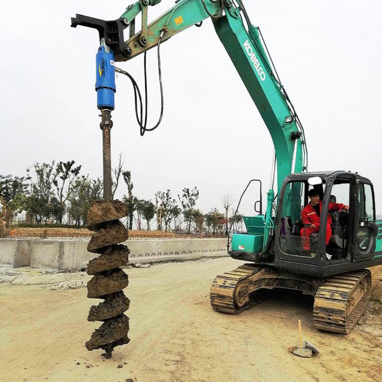 Auger Drive Unit for Drilling Excavator Attachment | DrillMaster