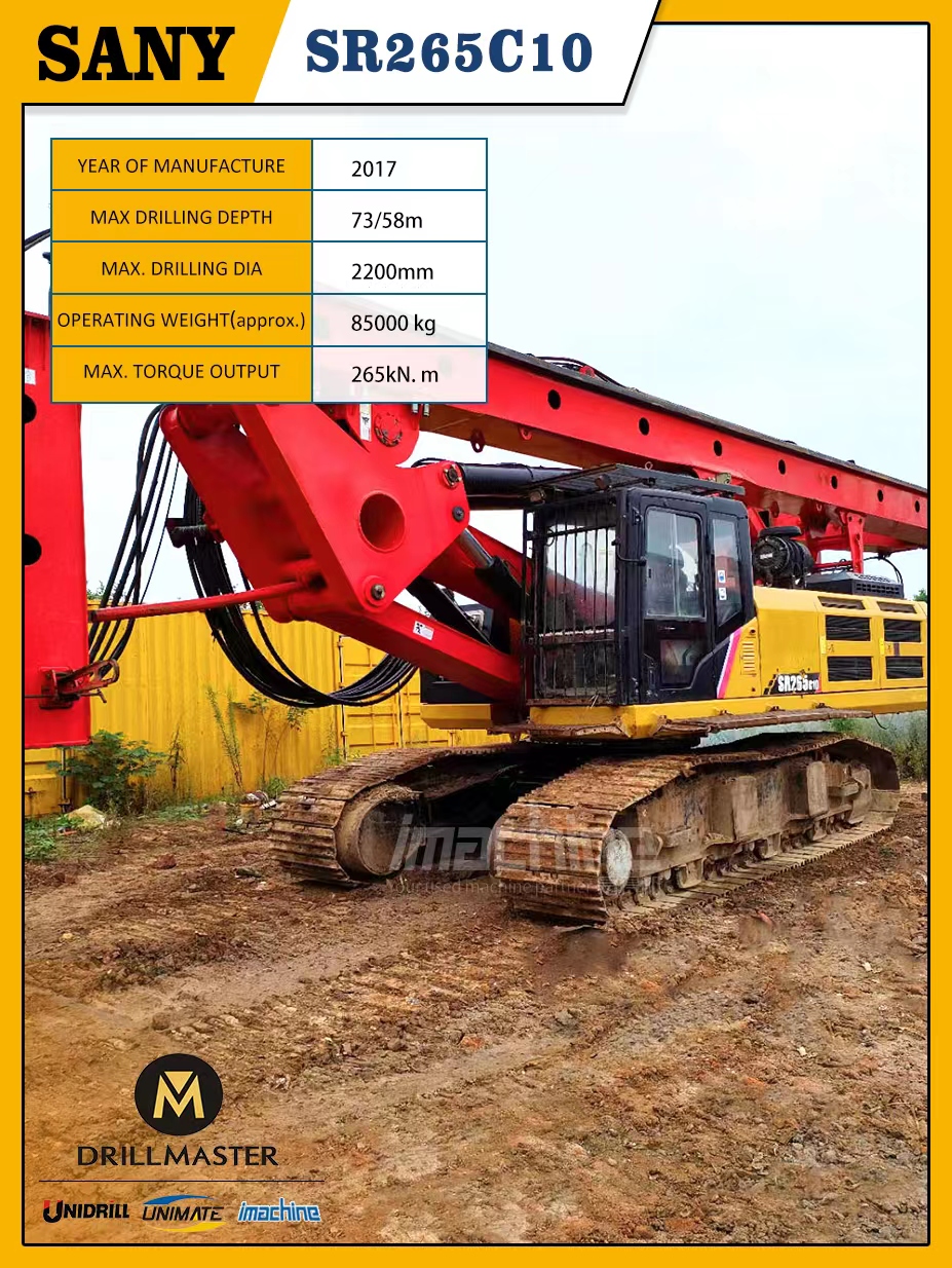 Sany Drill Rig SR265C10 2017 - DRILLMASTER Engineering Technology