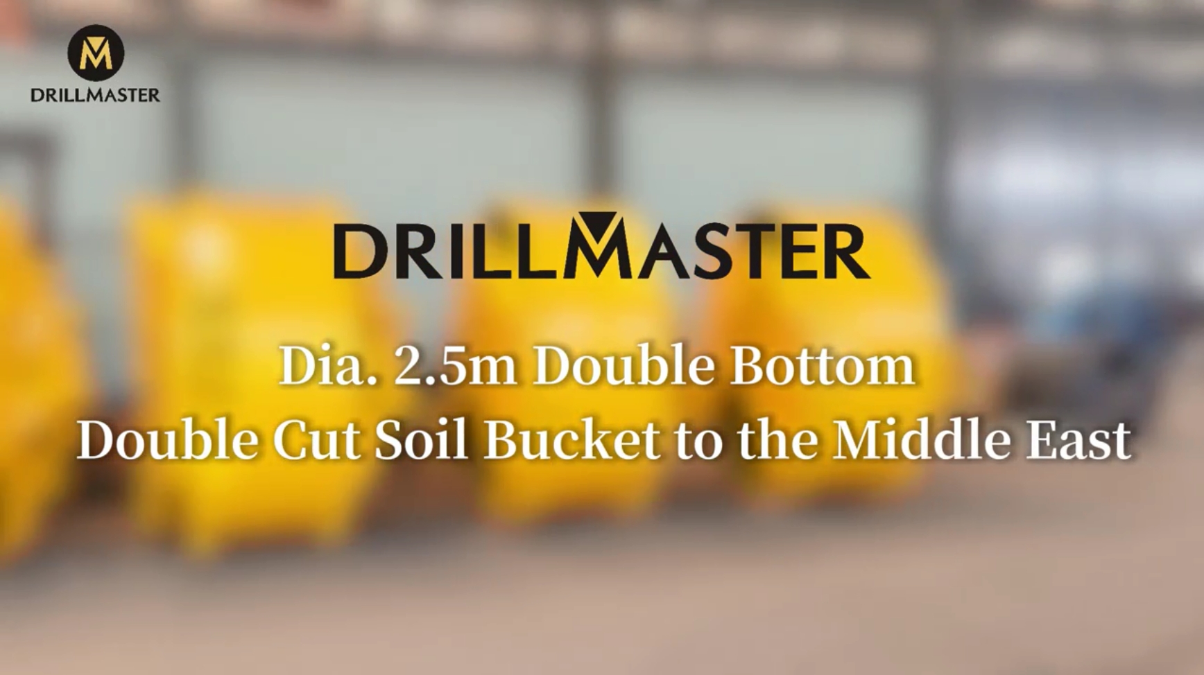 Dia.2.5m Double Bottom Double Cut Soil Bucket to the Middle East ...