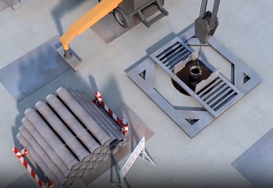 The whole processing of using tremie pipes in grouting projects ...